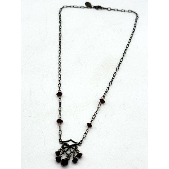 Vintage | Jewelry | Vintage Robert Rose Red Crystal Necklace | Poshmark